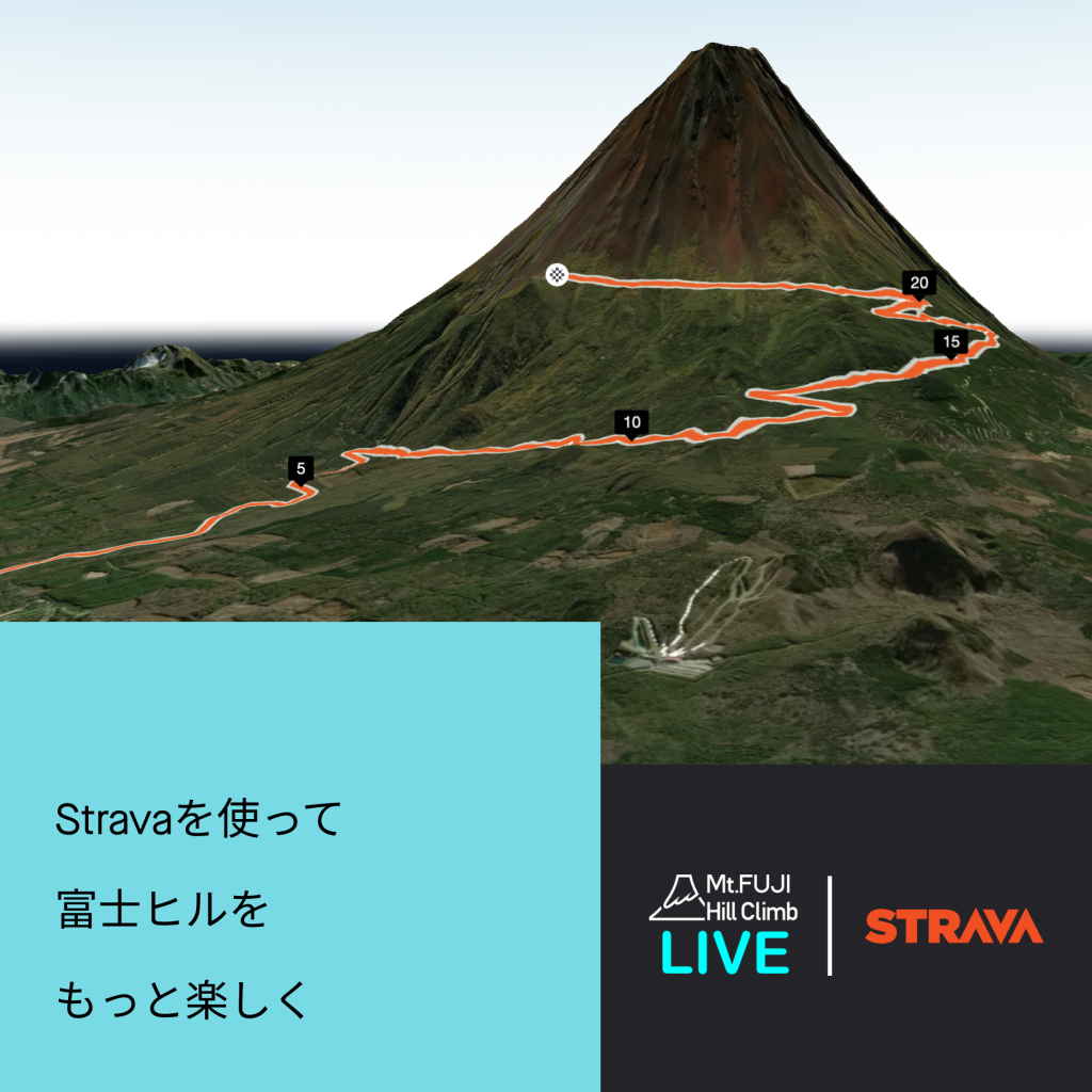 StravaがMt.富士ヒルクライムのライブ配信パートナーに決定。「Strava presents Mt.FUJI Hill Climb ...